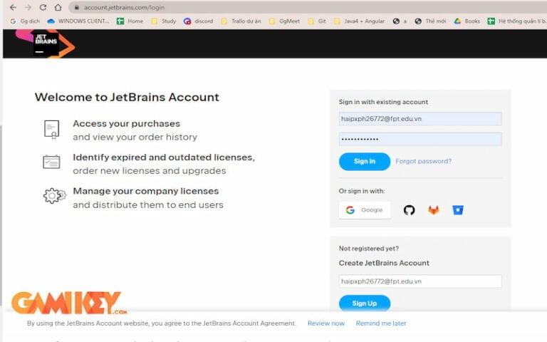 Mua tài khoản JetBrains bản quyền chính chủ, giá rẻ