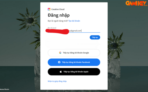 Hướng dẫn nhập Code Adobe - Gamikey