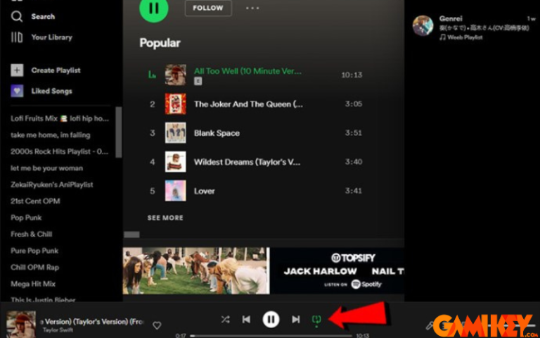 Cách lặp lại bài hát trên Spotify cực đơn giản, nhanh chóng