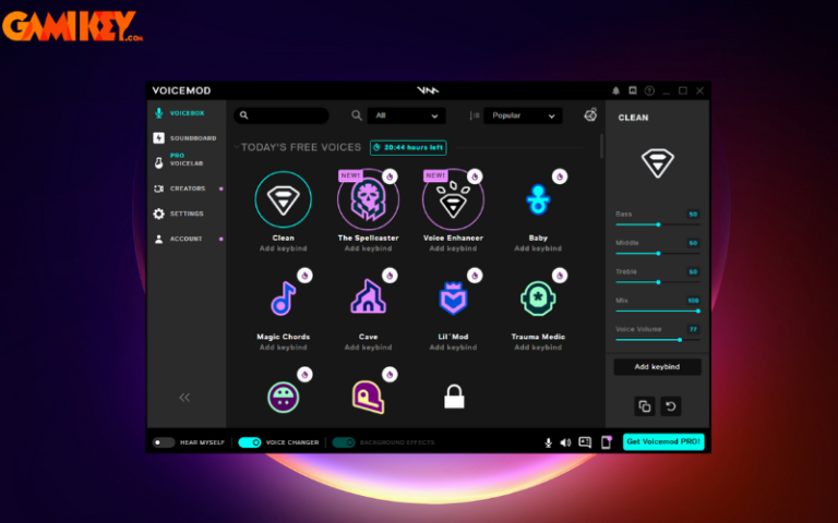 Key kích hoạt Voicemod Pro 1 tháng PC/MAC - Gamikey