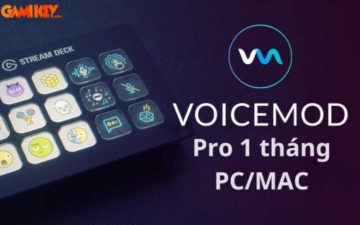 Key kích hoạt Voicemod Pro 1 tháng PC/MAC - Gamikey