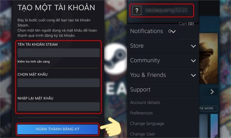Hướng dẫn chi tiết: Cách tạo acc steam nhanh chóng và dễ dàng - Gamikey