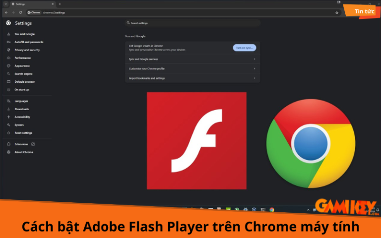Hướng dẫn cách bật Adobe Flash Player trên Chrome máy tính - Gamikey