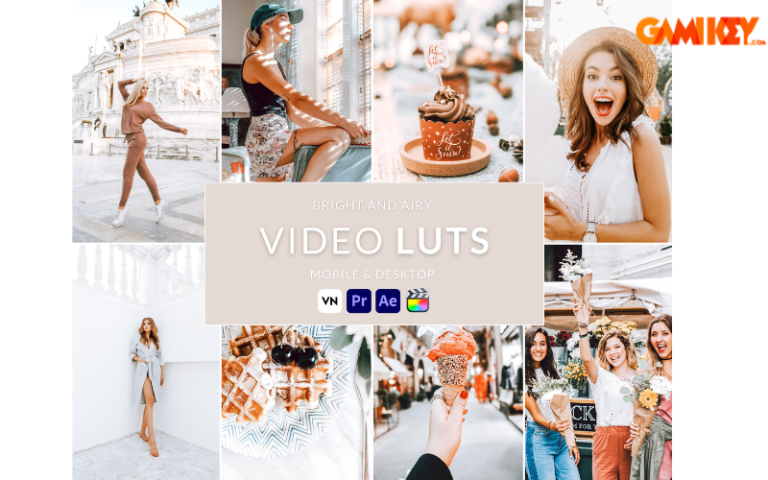 Preset Lightroom + LUT màu Premiere, After Effect - Gamikey