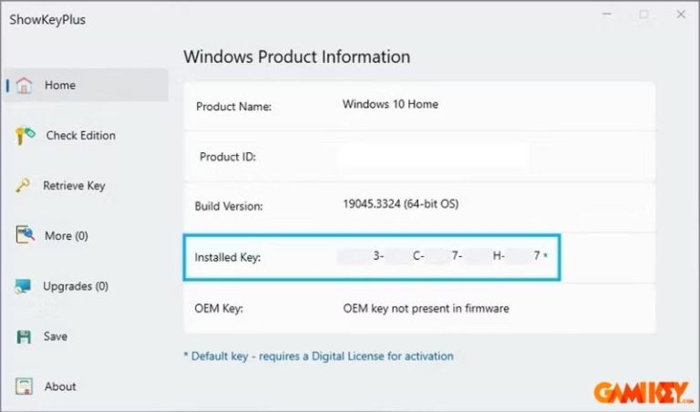 3 cách kiểm tra Key Win 10 bản quyền đơn giản - Gamikey